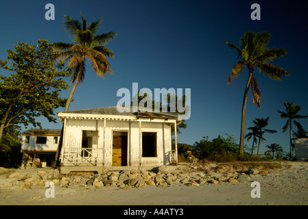 Derelict Beach Hut Dickenson Bay Antigua Caribbean West Indies Stock ...