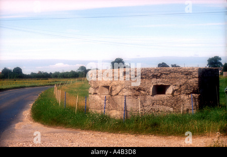 WORLD WAR II PILL BOXES ON THE SAND OF FINDHORN BEACH MORAY SCOTLAND ...