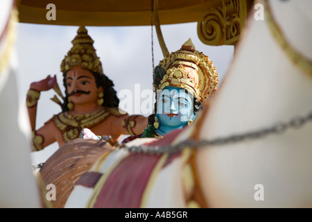 Hari Hara Tamil Temple with Krishna in chariot - Mauritius Stock Photo ...