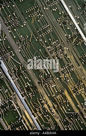 computer board with soldered components Stock Photo - Alamy