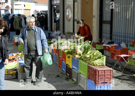 Street vegetable market scene Larnaka Cyprus Stock Photo - Alamy