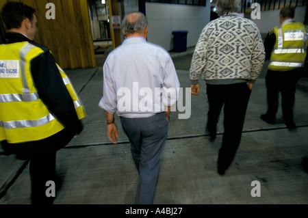 A CUSTOMS & EXCISE OFFICER AT DOVER PORT ON ENGLAND'S SOUTH COAST ...