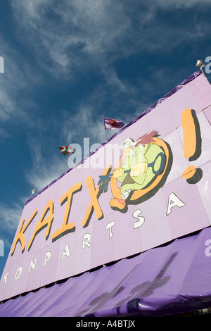 Sign in Basque language Euskara with words Kaixo Konpartsa during Aste ...