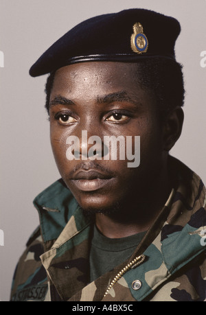 Captain Valentine Strasser, 27, Leader of the Provisional Ruling ...