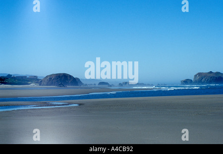 Pillars of rock eroded by the Pacific are a feature of the Oregon coast ...