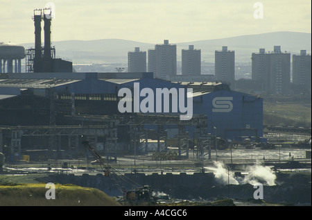 Motherwell, Scotland. Ravenscraig steel works, the town's main employer ...