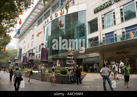 People visit Paragon shopping mall in Orchard road Singapore Stock ...