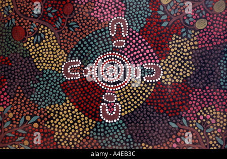 Aboriginal sand painting outback Australia Stock Photo: 8667437 - Alamy