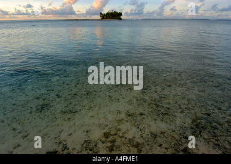 Uninhabited island Namu atoll Marshall Islands N Pacific Stock Photo ...