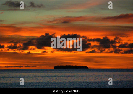 Uninhabited island Namu atoll Marshall Islands N Pacific Stock Photo ...