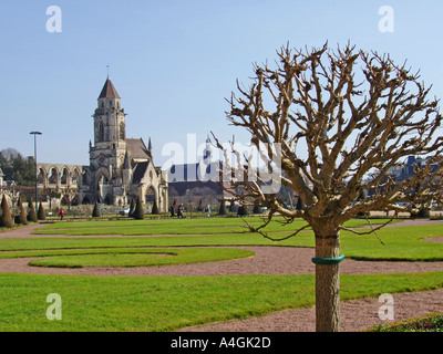 The medieval streets of Caen Calvados Normandy France Europe Stock ...