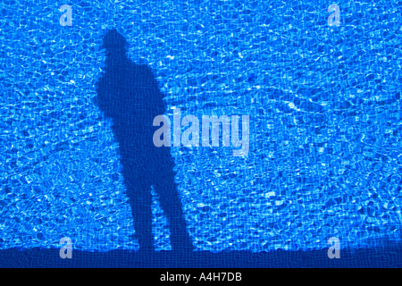 Shadow in swimming pool Stock Photo - Alamy