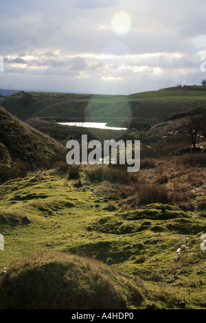 Facade of Cheesden Lumb Lower Mill in the Cheesden Valley landscape ...