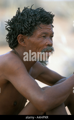 Bushman San man Kalahari Northern Cape South Africa Stock Photo - Alamy