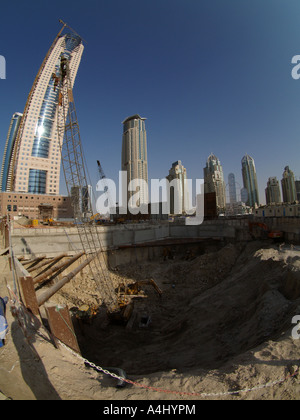 Infinity Tower, construction site, Dubai, United Arab Emirates Stock ...