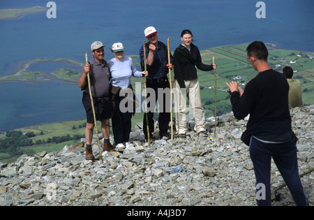 Reek Sunday, Croagh Patrick pilgrimage, Co Mayo, Ireland Stock Photo ...