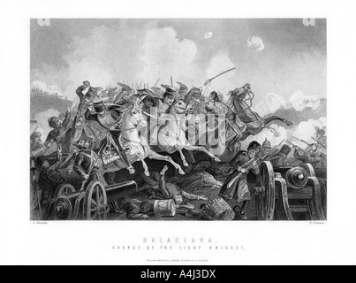 British Cavalry at the Battle of Balaclava, Crimean War Stock Photo - Alamy