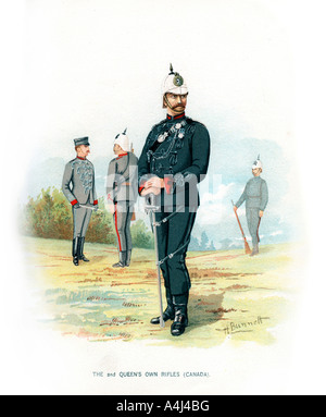 'The 2nd Queen's Own Rifles (Canada)', 1890. Creator: Godfrey Douglas ...