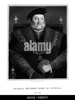 Portrait of Charles Brandon, 1st Duke of Suffolk (c.1485-1545). circa ...