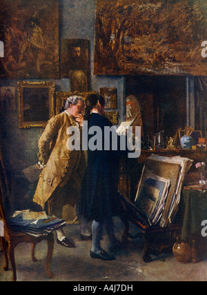 The artist Jean-Louis Ernest Meissonier French Classicist painter ...