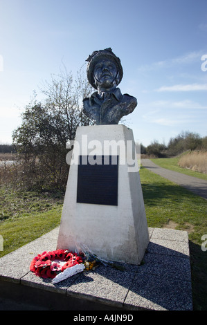 Statue of Major John Howard by Pegasus Bridge, Normandy, France ...