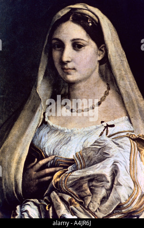 La donna velata (The woman with the veil). Museum: Palazzo Pitti ...