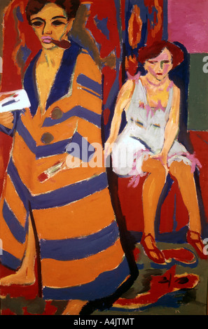 Ernst Ludwig Kirchner, Self Portrait, painting 1928 Stock Photo - Alamy
