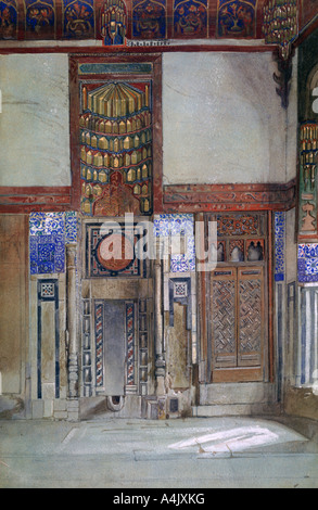 The House of Moufti Sheikh el Mahadi, Cairo, Ancient Egypt. Old 19th ...