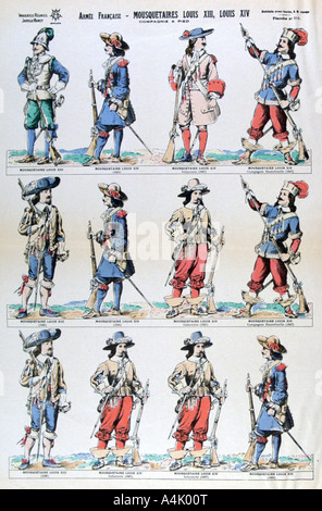 Musketeers of Louis XIII, 17th century (19th century). Artist: Unknown ...