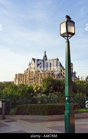France, Paris, general view with Saint Sulpice church in the foreground ...