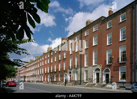 One side of the Georgian Fitzwilliam Square in Dublin Ireland a ...