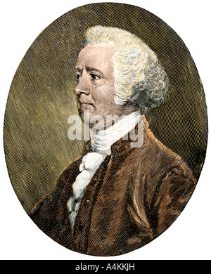 John Rutledge, US Supreme Court justice. Hand-colored engraving Stock ...