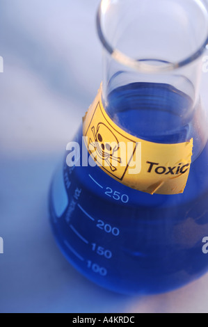 a flask of toxic Poison chemicals Stock Photo - Alamy