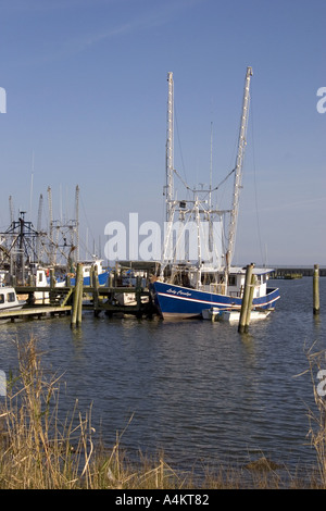 Marina with shrimp boats at Pass Christian Mississippi Stock Photo - Alamy