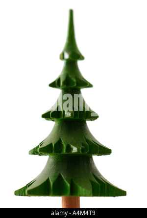 Single plastic pine fir tree isolated over white background Stock Photo ...