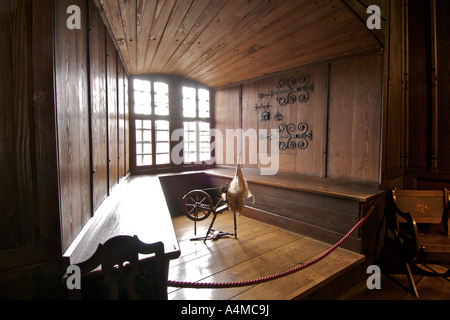 Interior of the Marksburg castle near Koblenz along the Rhine river in ...