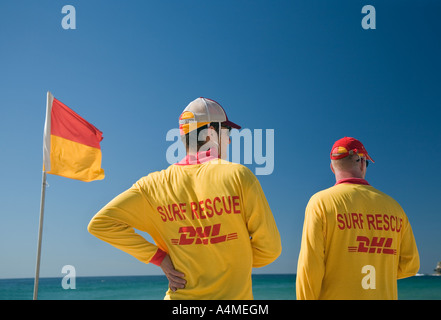 Lifesavers flag at Bondi Beach Sydney Stock Photo - Alamy