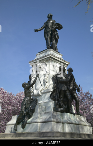 Statue of General Lafayette, Lafayette Square, Washington DC, USA Stock ...