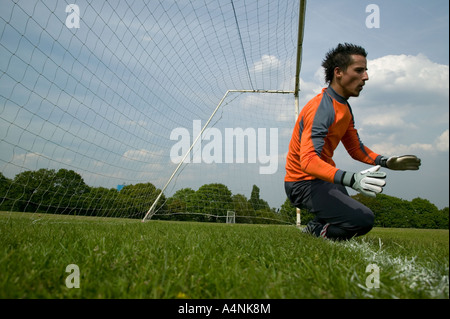 Soccer football goalie keeper saving goal Stock Photo: 102933304 - Alamy