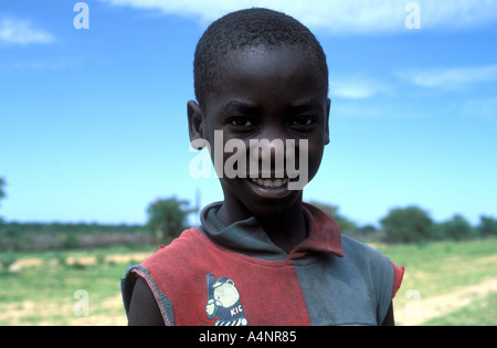 Africa Namibia Ovamboland Boy Stock Photo - Alamy