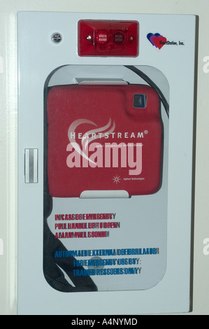 automatic external defibrillator in a US airport Stock Photo - Alamy