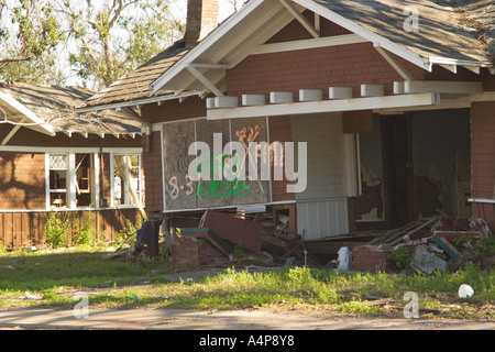 Paint markings on structures report living people and dead bodies found ...