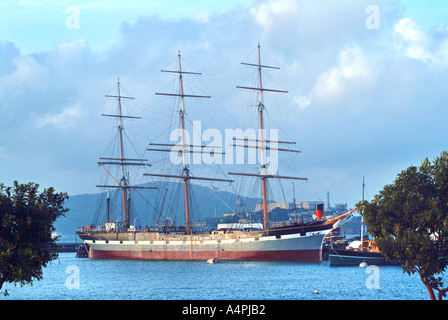 Sailing ship Balclutha docked at Fisherman's Wharf San Francisco ...