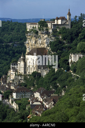 France, Lot, Rocamadour ramparts Stock Photo - Alamy