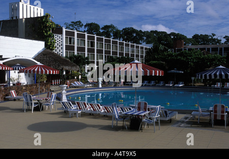 Suriname, Paramaribo. Swimming pool and hotel Royal Torarica Stock ...