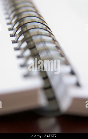 close up of comb binding book Stock Photo - Alamy