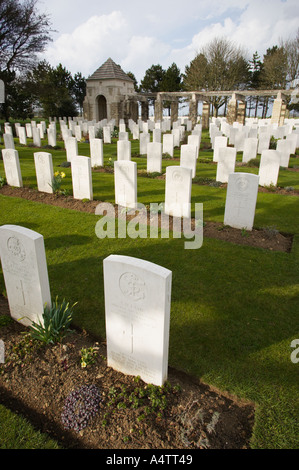 British gravestones Ryes WW2 military war cemetery, Normandy, France ...