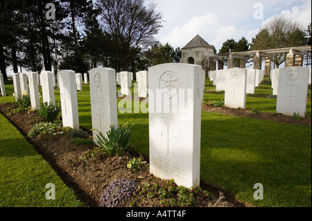 British gravestones Ryes WW2 military war cemetery, Normandy, France ...