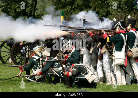 Napoleonic wars re-enactment. Napoleonic 18th century army field ...