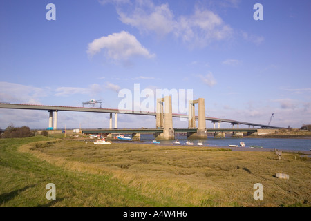 The Isle of Sheppey Road bridge. This is the new bridge. There is heat ...